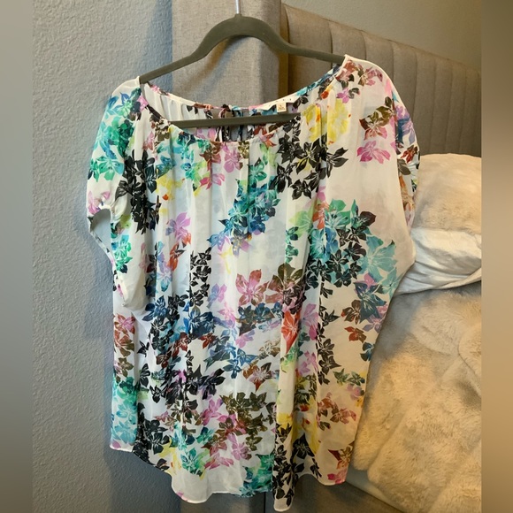 CAbi | Tops | Cabi Blouse Multi Color In Large | Poshmark